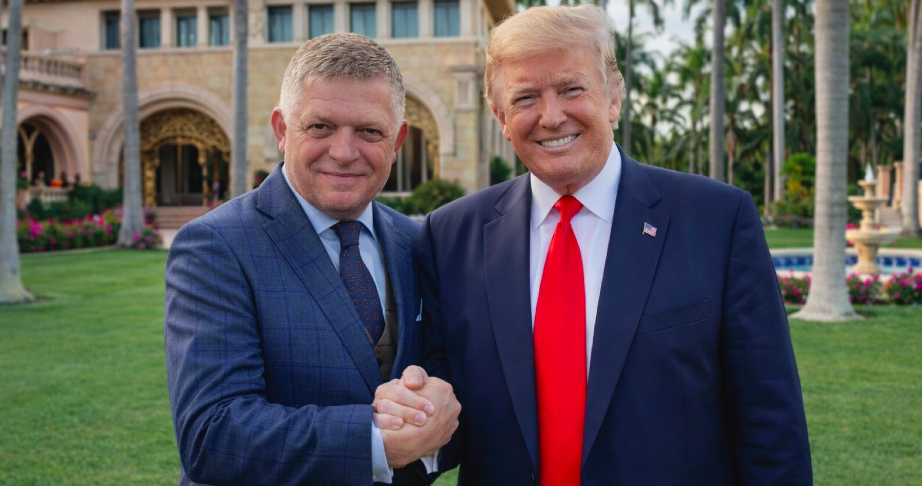 Premiér Robert Fico sa v sobotu na Floride stretne s prezidentom USA ...